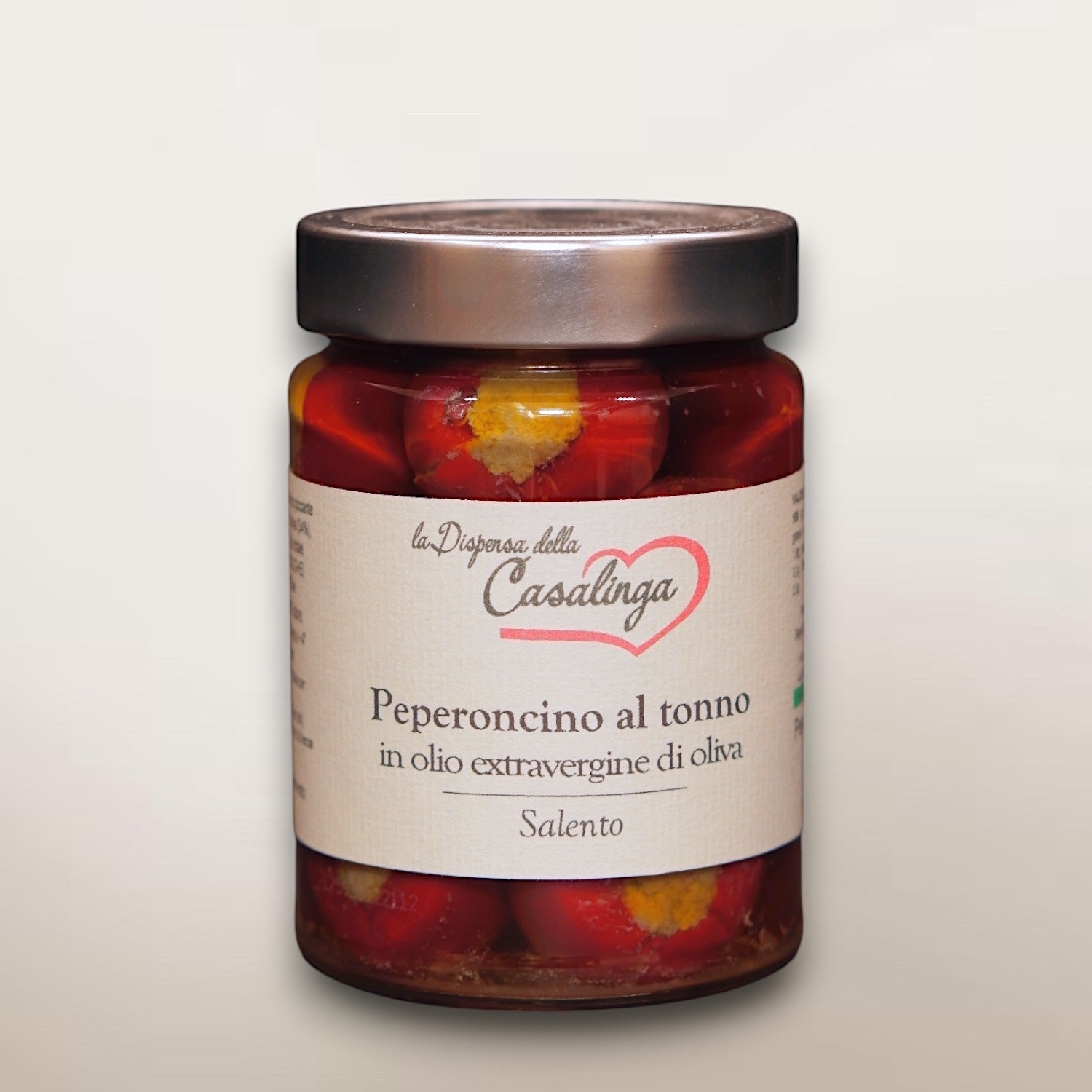 Peperoncino al tonno in olio extravergine di oliva | Conserva ...